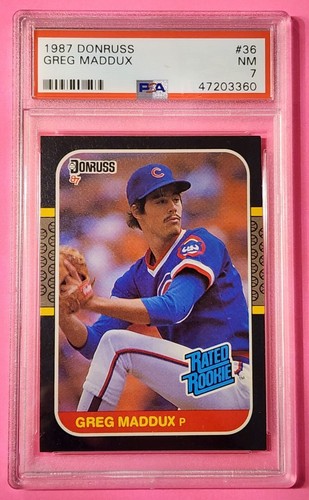 Greg Maddux Donruss Rookie Card