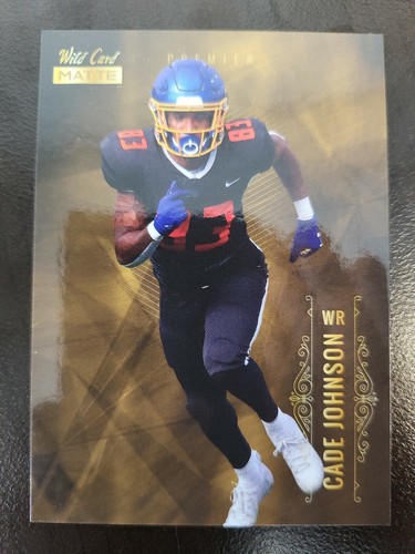 2021 Wild Card Matte Cade Johnson GOLD RC card #MBC-70 | eBay
