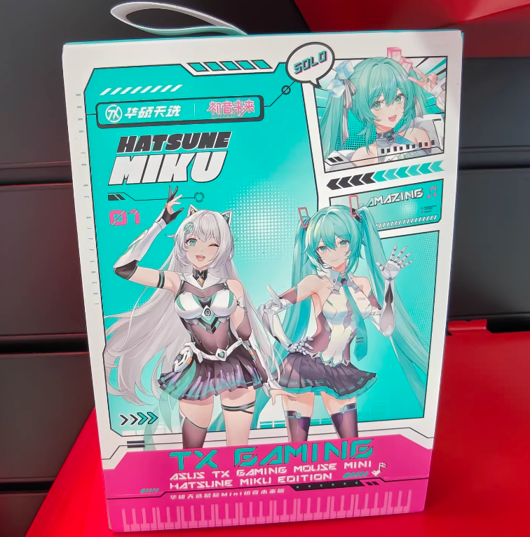 ASUS TX Gaming Mini Wireless/ Bluetooth/2.4GHZ Mouse Hatsune Miku 12000 ...