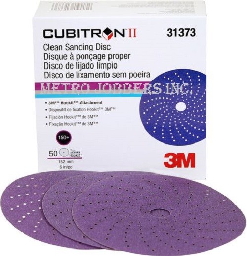 3M 31373 CUBITRON II Clean Sanding Hookit DISC 6" 150+ Grit 50/Box | eBay