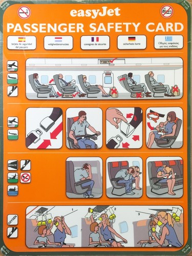 EasyJet Boeing B737-300 Safety Card | eBay UK