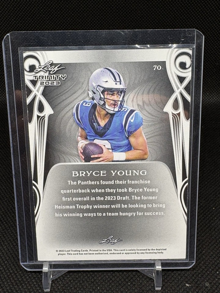 2023 Leaf Trinity #70 Bryce Young Panthers | eBay