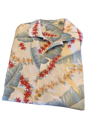 Batik Bay XXLHawaiian Shirt/Cotton/Leaves&Leis Multicolor 22”-31”-26 ...