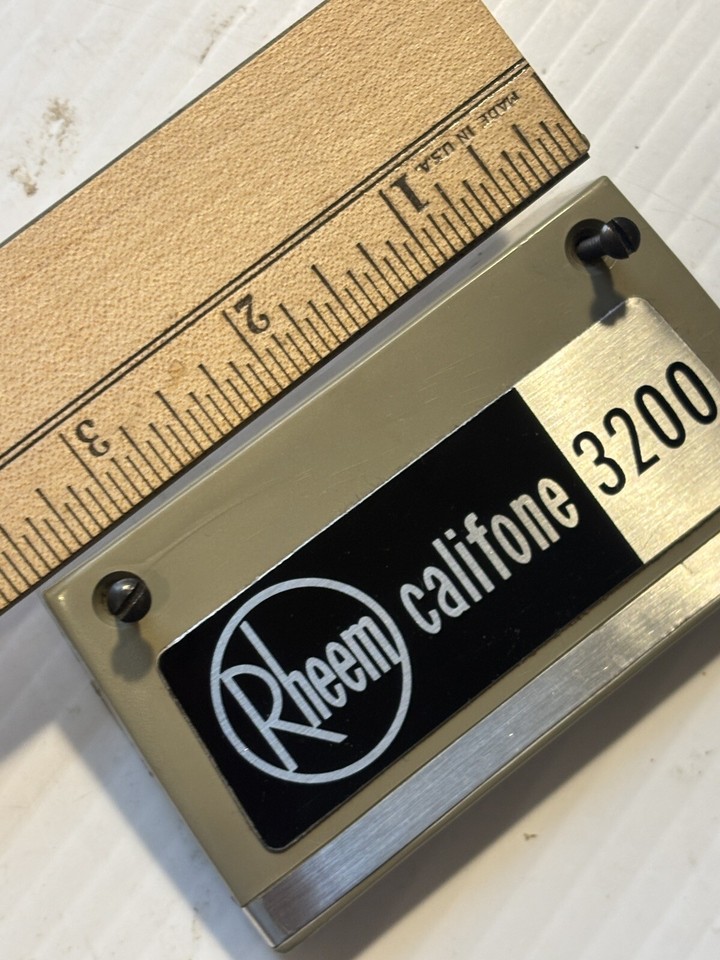 RHEEM CALIFONE Model 3200 - Head cover plate w/ logo | eBay