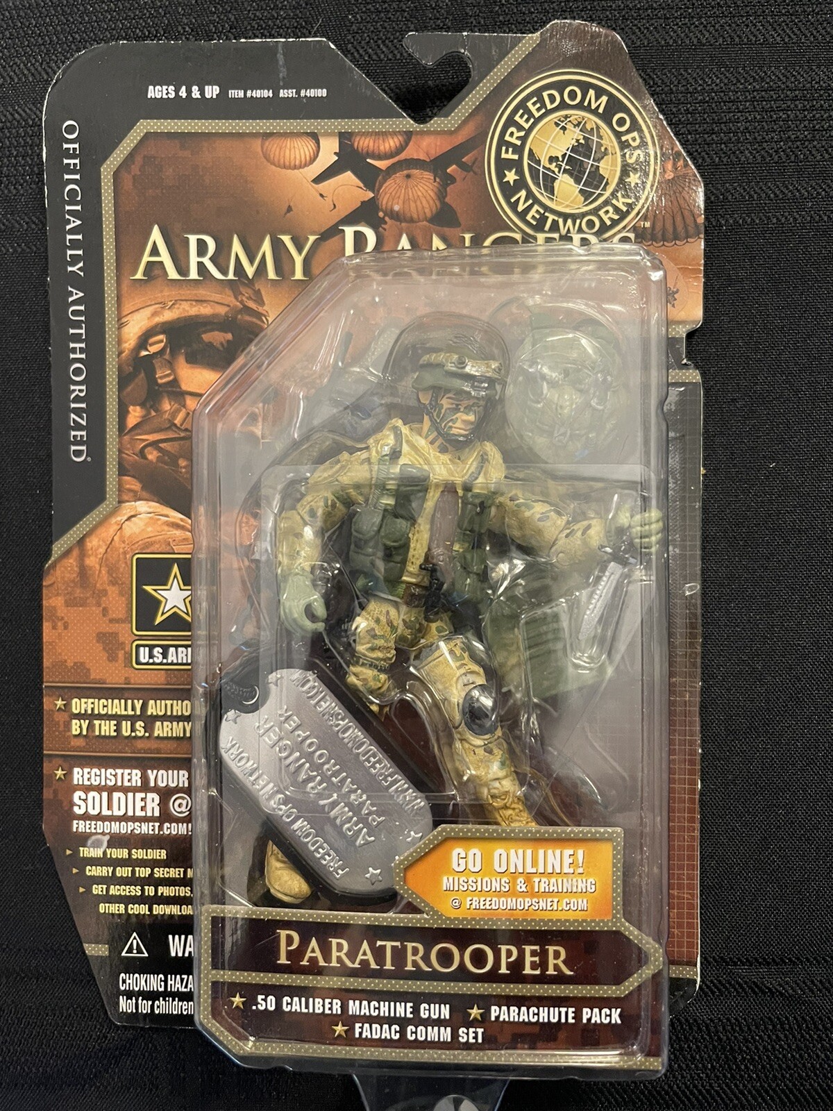 Freedom Ops Network Army Rangers Paratrooper Action Figure / Military ...