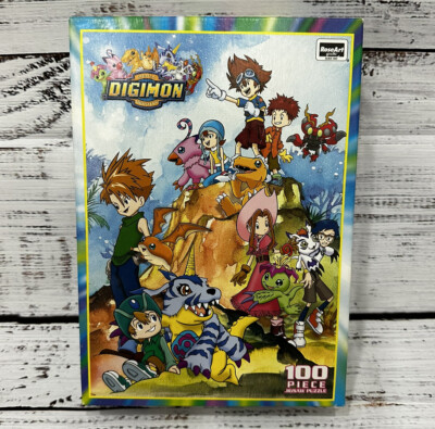 Vintage 90s Digimon Jigsaw Puzzle 100 Pc Digital Monsters Rose Art ...