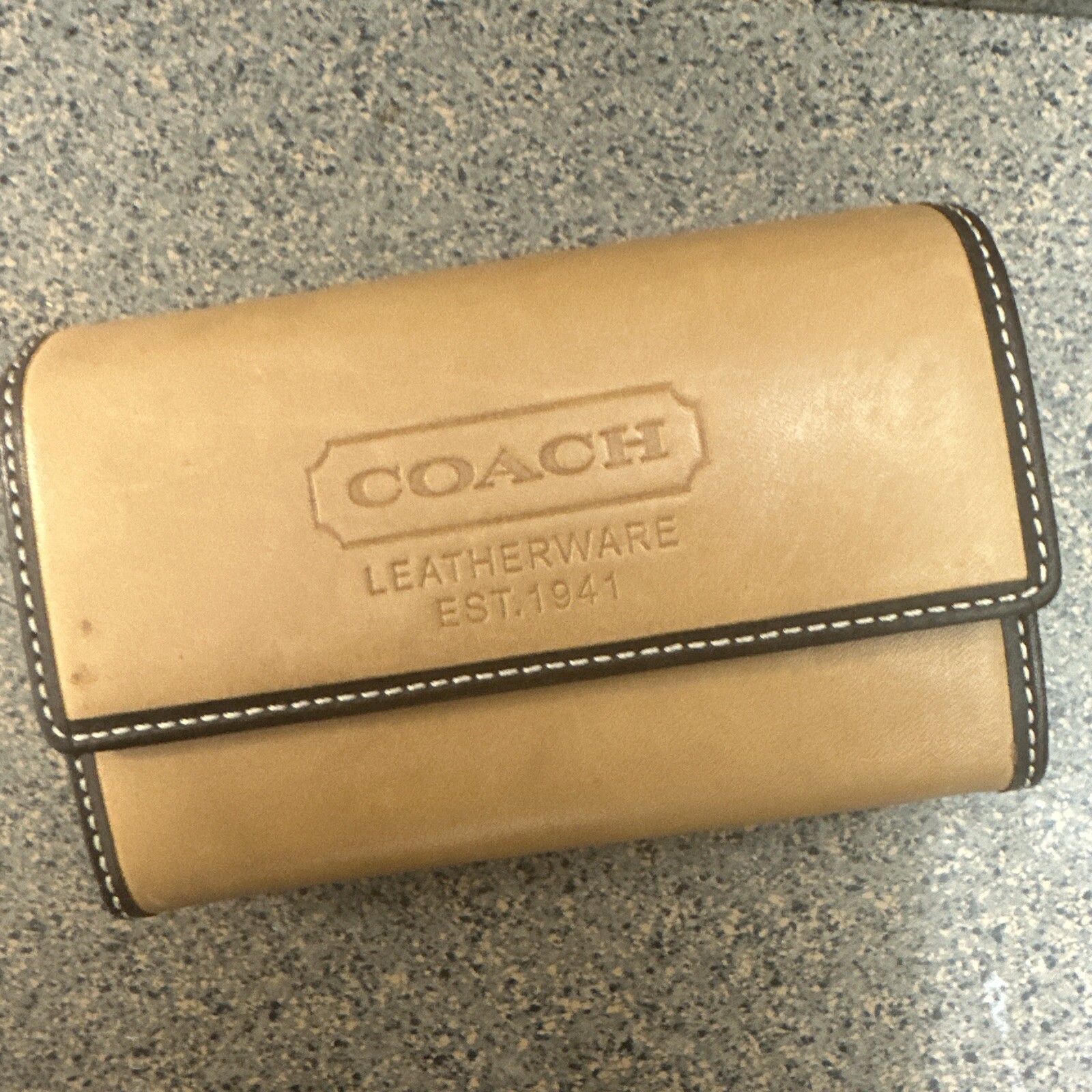 Vintage Coach Leatherware 1941 All Leather Wallet Bro… - Gem