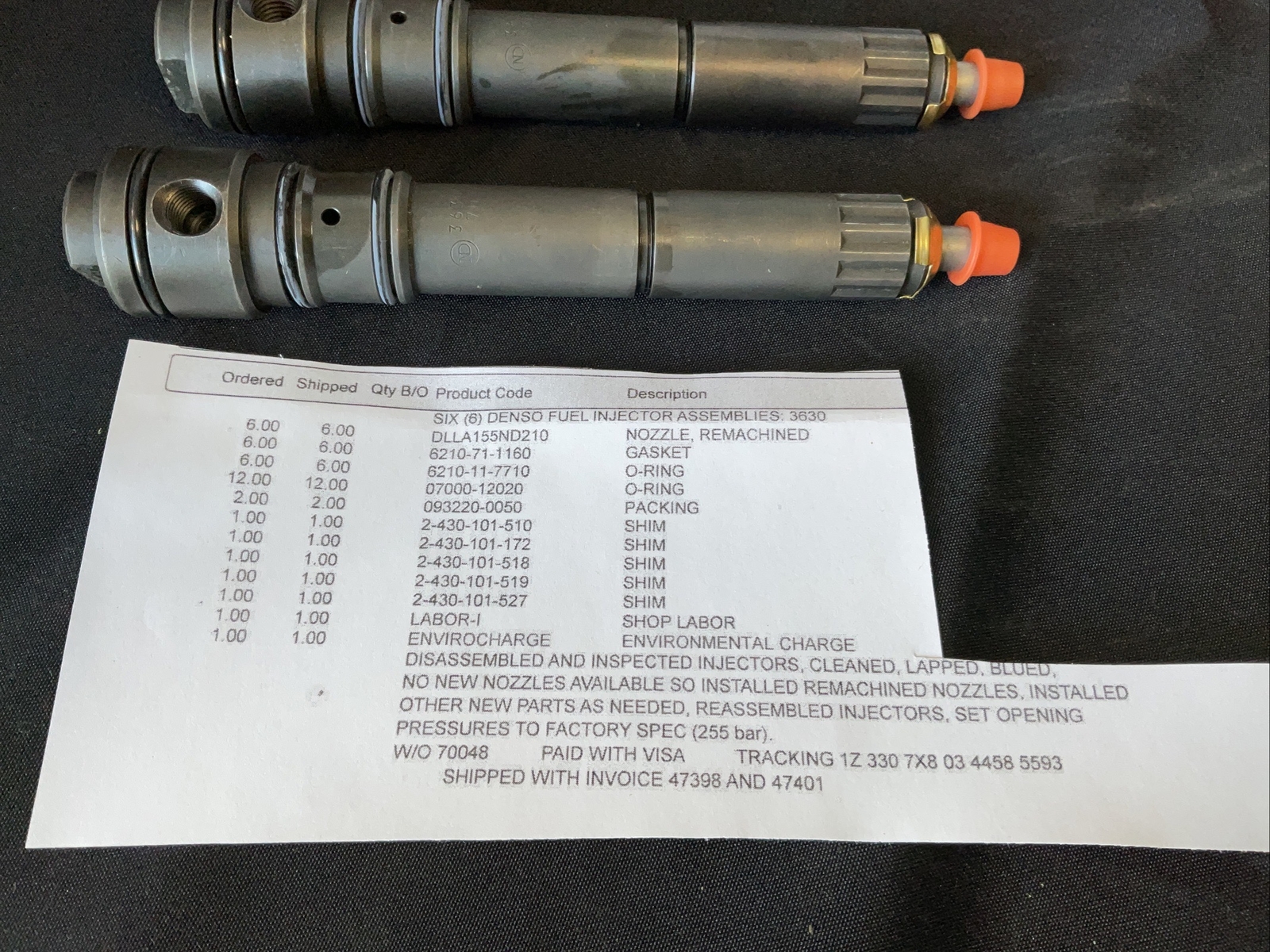 REBUILT 6140 LUGGER INJECTORS KOMATSU 6212-11-3301 L6140@ 600 HP W ...