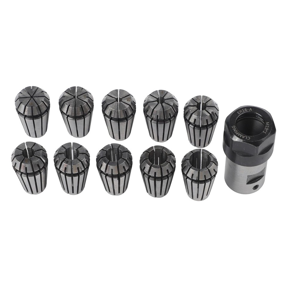 10pcs ER16 Spring Collet +Motor Shaft 8mm Extension Rod Holder CNC ...