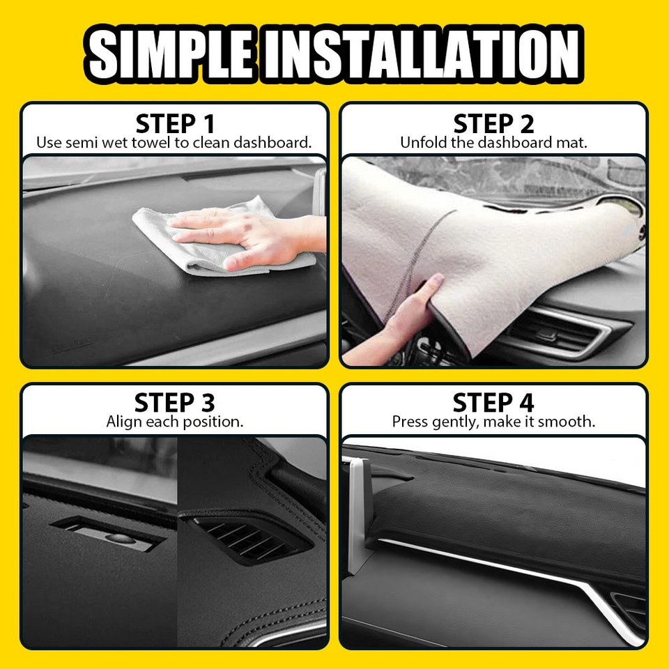 Black New Dashboard Pad Dash Cover Mat Fit For Toyota RAV4 2019 2020 ...