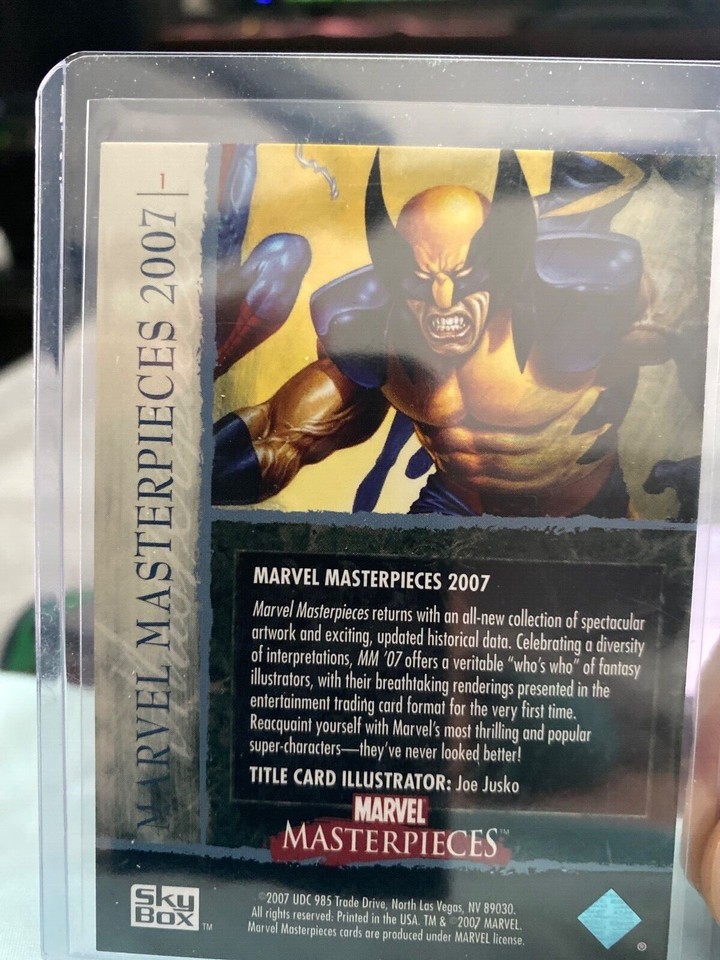 SPIDER-MAN HULK TITLE CARD 2007 Marvel Masterpieces Gold Foil Border ...