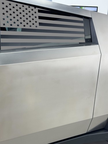 For Tesla Cybertruck Rear Window American Flag Vinyl Decal Sticker ...