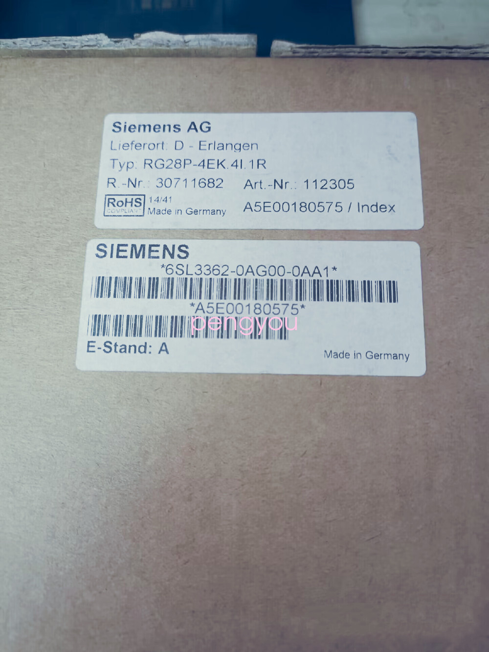1PCS Unopened New Siemens 6SL3362-0AG00-0AA1 Fast Shipping FedEx or DHL ...