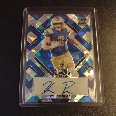 #18/20 Kyle Philips Rookie Auto 2022 Leaf Metal Autograph UCLA Titans ...