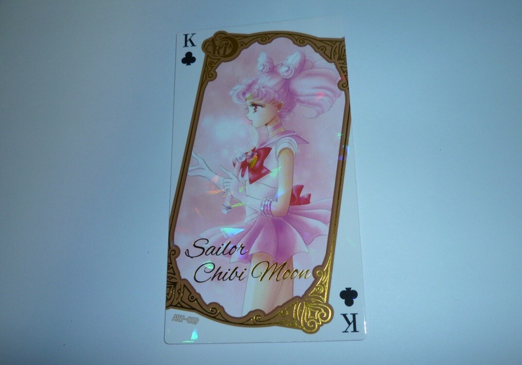 SAILOR MOON LARGE / TAROT CARD NEAR 3 X 5 INCH PRISM GOLD THICK MANGA ...