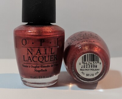 OPI Nail Polish - RED HOT HOLIDAY - SR L10 - Black Label Original | eBay