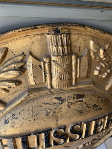 Antique HUISSIER PLAQUE Sign Bailiff Notary Barn Find FREE SHIPPING | eBay