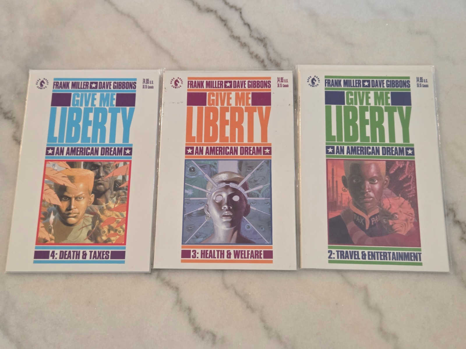 Lot Of 3 Give Me Liberty Frank Miller Dark Horse Comics Books # 2, 3, 4 ...