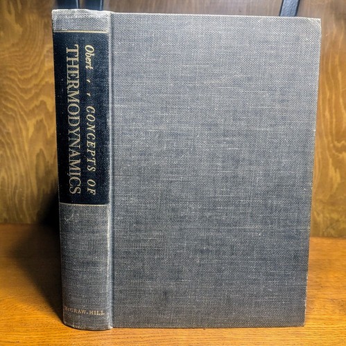 Concepts Of Thermodynamics Edward Obert Vintage Physics Engineering Textbook | eBay