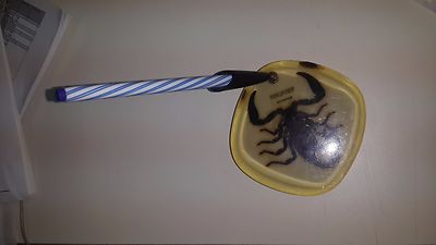 Large Black Scorpion in lucite(4.5"x4.5"x1")souvenir of Malaysia (HTF ...