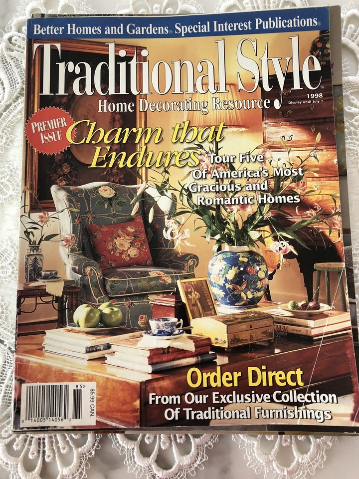 2 TRADITIONAL HOME Magazine; 1 Traditional Style Better Homes & Gardens ...
