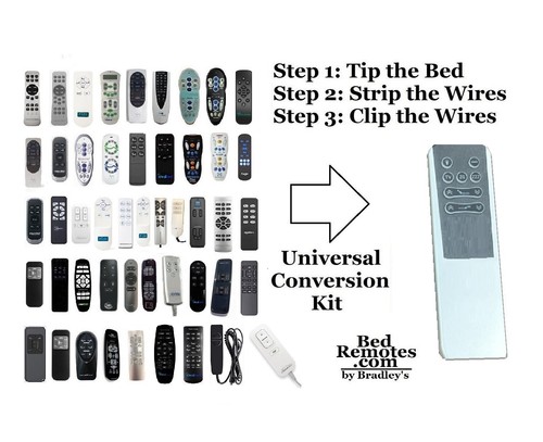 Universal Adjustable Bed Remote w Presets Conversion Kit (24v-29v ...