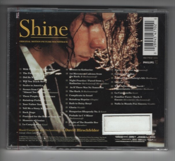 SHINE Original Motion Picture Soundtrack (CD 1996) BRAND NEW SEALED ...