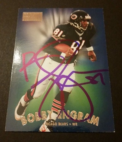 Bobby Engram Bears Penn State 1997 SkyBox #108 Authentic Signed ...