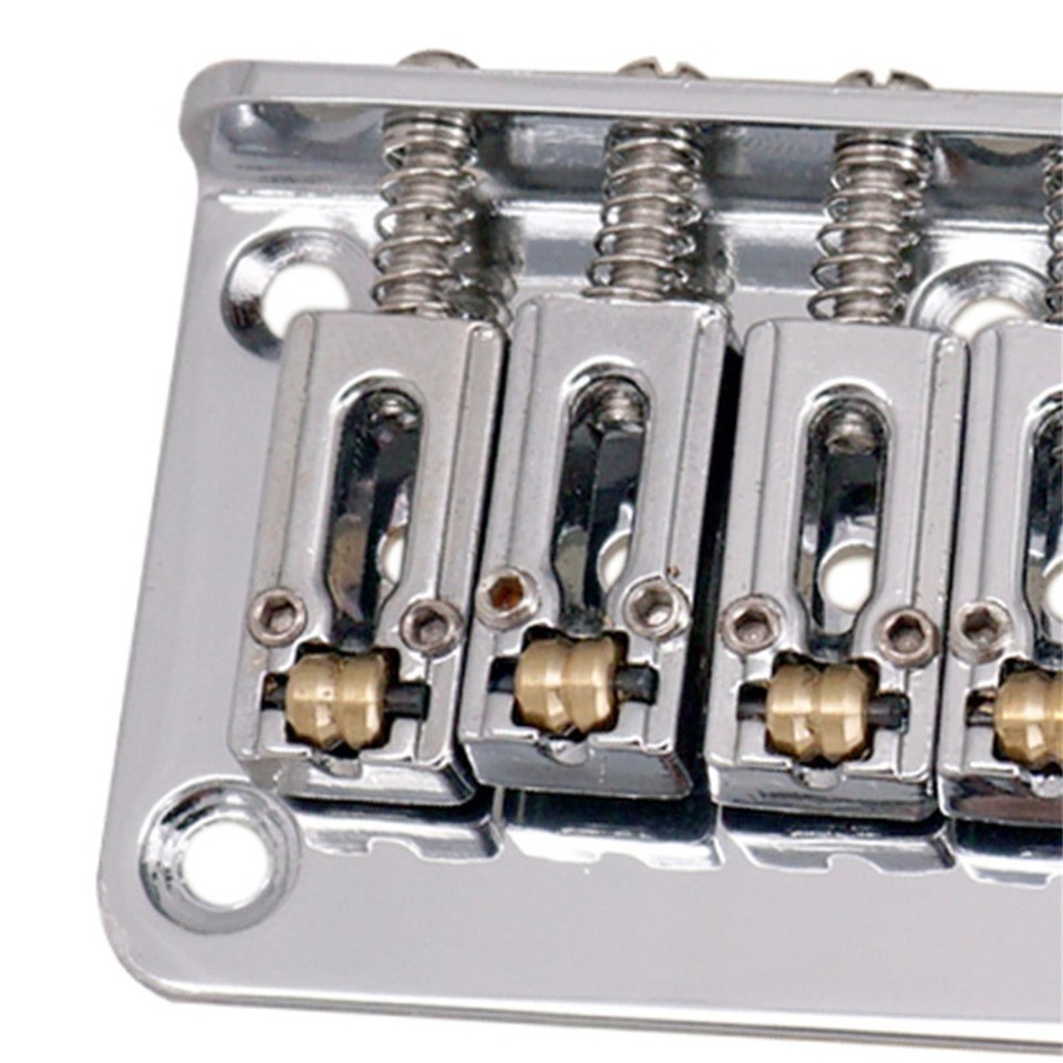 6 String Electric Guitar Adjustable Saddle Hardtail Bridge Set 78mm Top ...