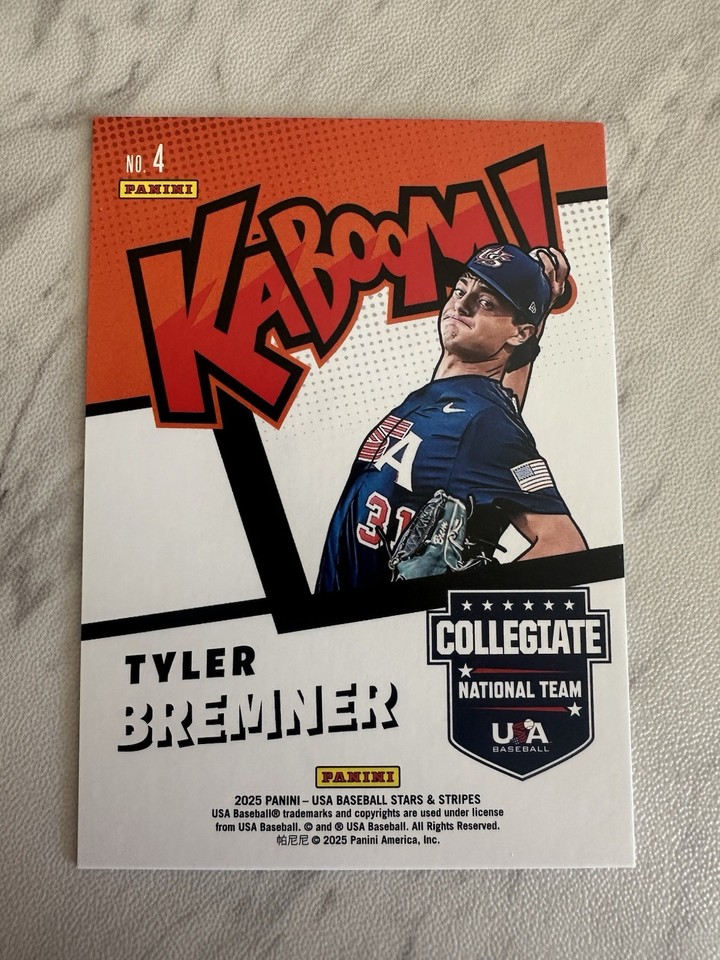 2025 USA Stars & Stripes Tyler Bremner Kaboom Case hit SSP | eBay