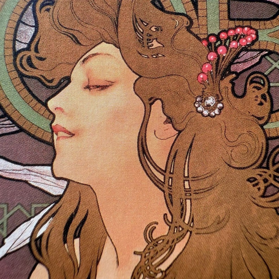Mucha Mucha Postcard Art Nouveau Female Beauty Advertising Poster Retro ...