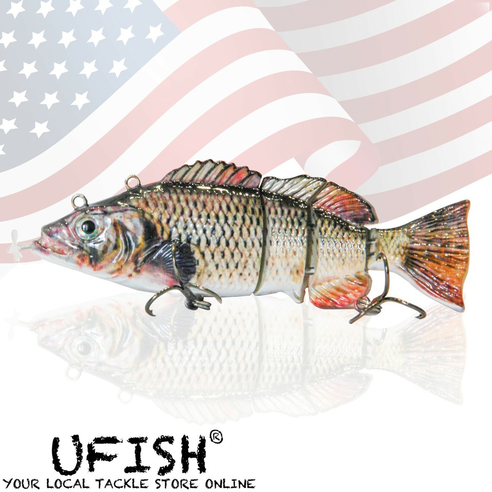 Large Robotic Lure Animated Swimbait Electric USB Wobbler Self Swimming ...