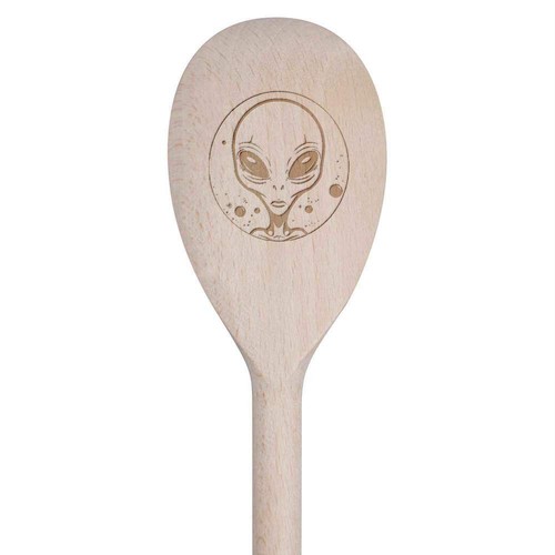 30cm 'Alien Portrait' Wooden Cooking Spoon (SO00021620) | eBay