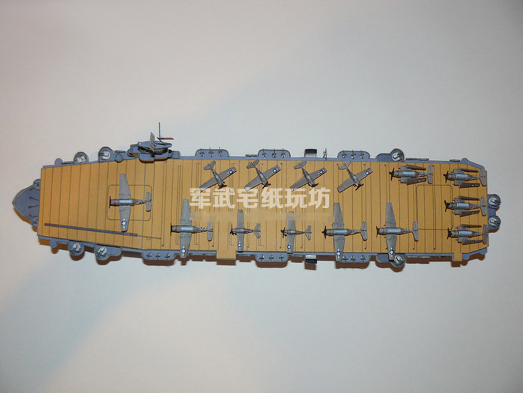 1:400 Scale WW2 USS Card Bogue-class Escort Aircraft Carrier DIY PAPER ...