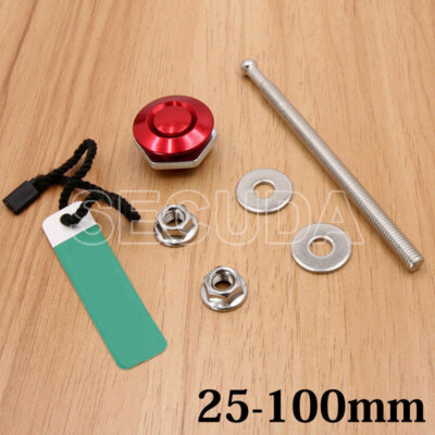 Quick Release Push Clip Bonnet/Boot/Body Fastener - Red/25mm OD/100mm ...