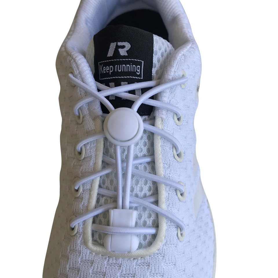 3 pair No Tie Elastic Shoelaces Lock Laces Shoe Strings Sports w ...