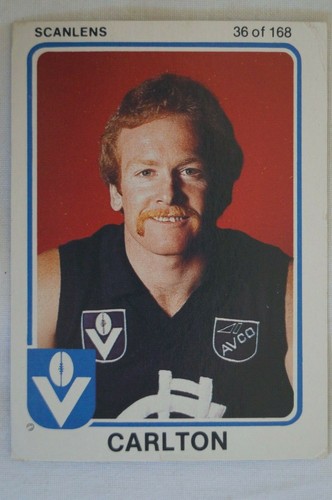 Carlton Blues AFL-VFL Football 1981 Scanlens Football Card Phil Maylin ...