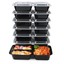 10 Pack Bento Box 32oz 3 Compartment Meal Prep Containers with Lids ...