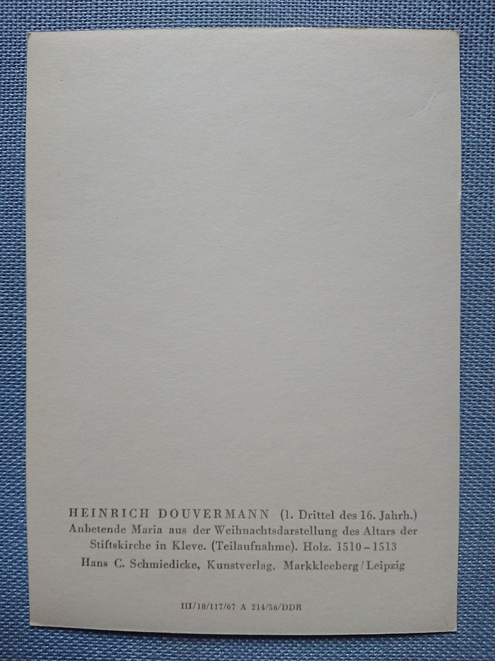 alte Ansichtskarte Postkarte AK Heinrich Douvermann Maria Altar Kirche ...