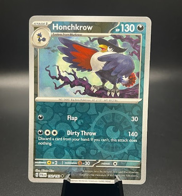 Honchkrow [Reverse Holo] 132/193 Paldea Evolved PAL- Pokemon Card | eBay