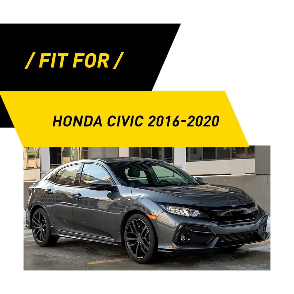 For Honda Civic 2016 2017 2018 2019 2020 Carbon Fiber Interior Decal ...