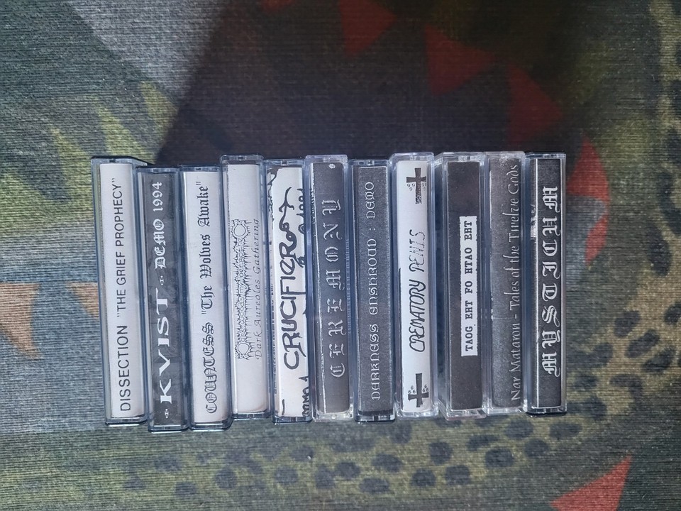 Black Metal Cassette Demo Lot - Dissection, Kvist, Countess, Crucifier ...