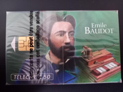 TÉLÉCARTE 50 UNITES EMILE BAUDOT (NEUVE) | eBay