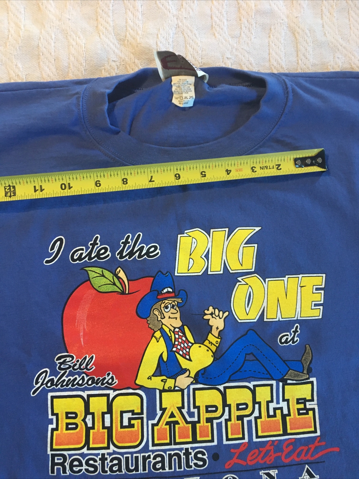 XXL Blue Bill Johnson’s Big Apple Restaurants T-shirt… - Gem