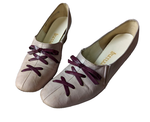 Vintage 1970s Gamins Pastel Purple/Pink Leather Pointed Heels Shoes ...