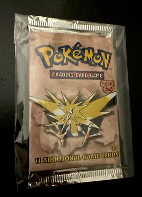Pokemon 1st EDITION FOSSIL SET SEALED Booster Pack 20.81 GRAMS! Zapdos ...