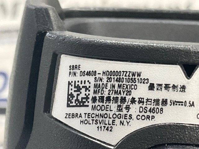 Zebra Handheld Barcode Scanner - DS4608-HD00007ZZWW w/Warranty | eBay