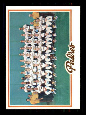 1978 Baseball Topps San Diego Padres TC, CL San Diego Padres #192 | eBay