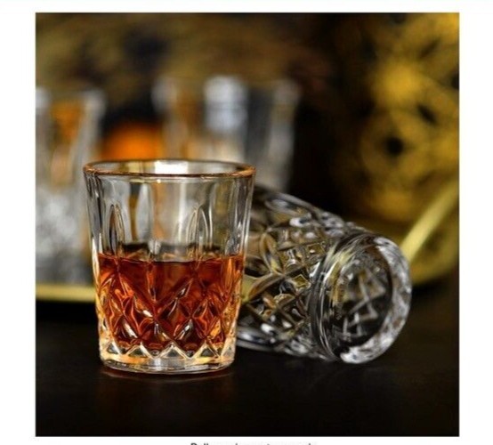 1.75oz Cute Shot Glass Set of 6/Heavy Base Shot Glasses/Fancy Shot ...