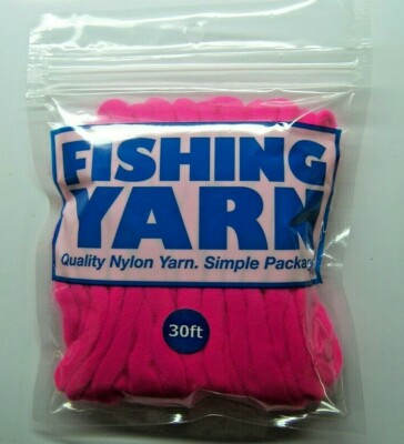 Fishing Yarn Cerise Fat Egg Yarn 30 Feet Trout Salmon Steelhead NWT # ...